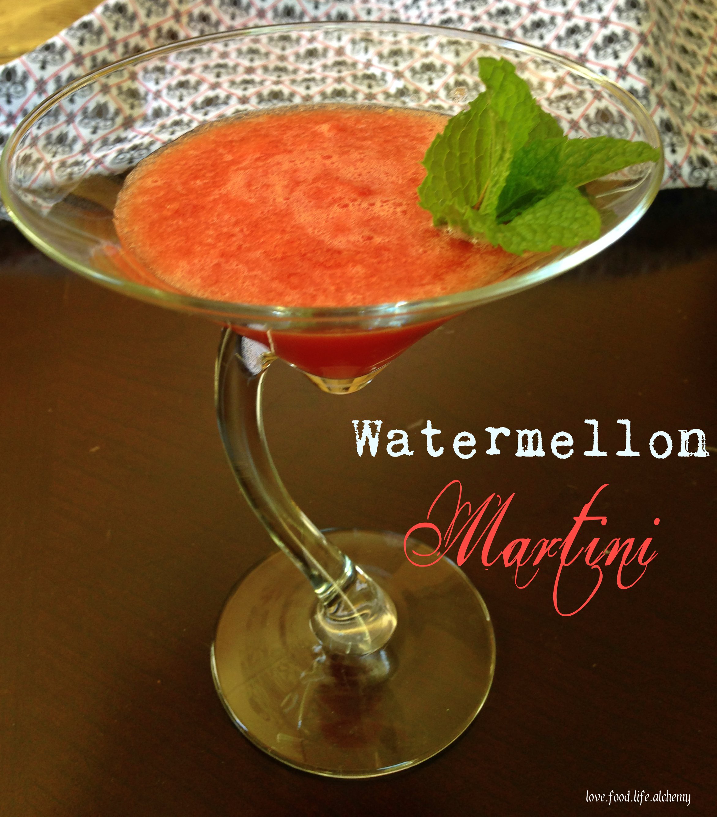Fresh Watermelon Martini